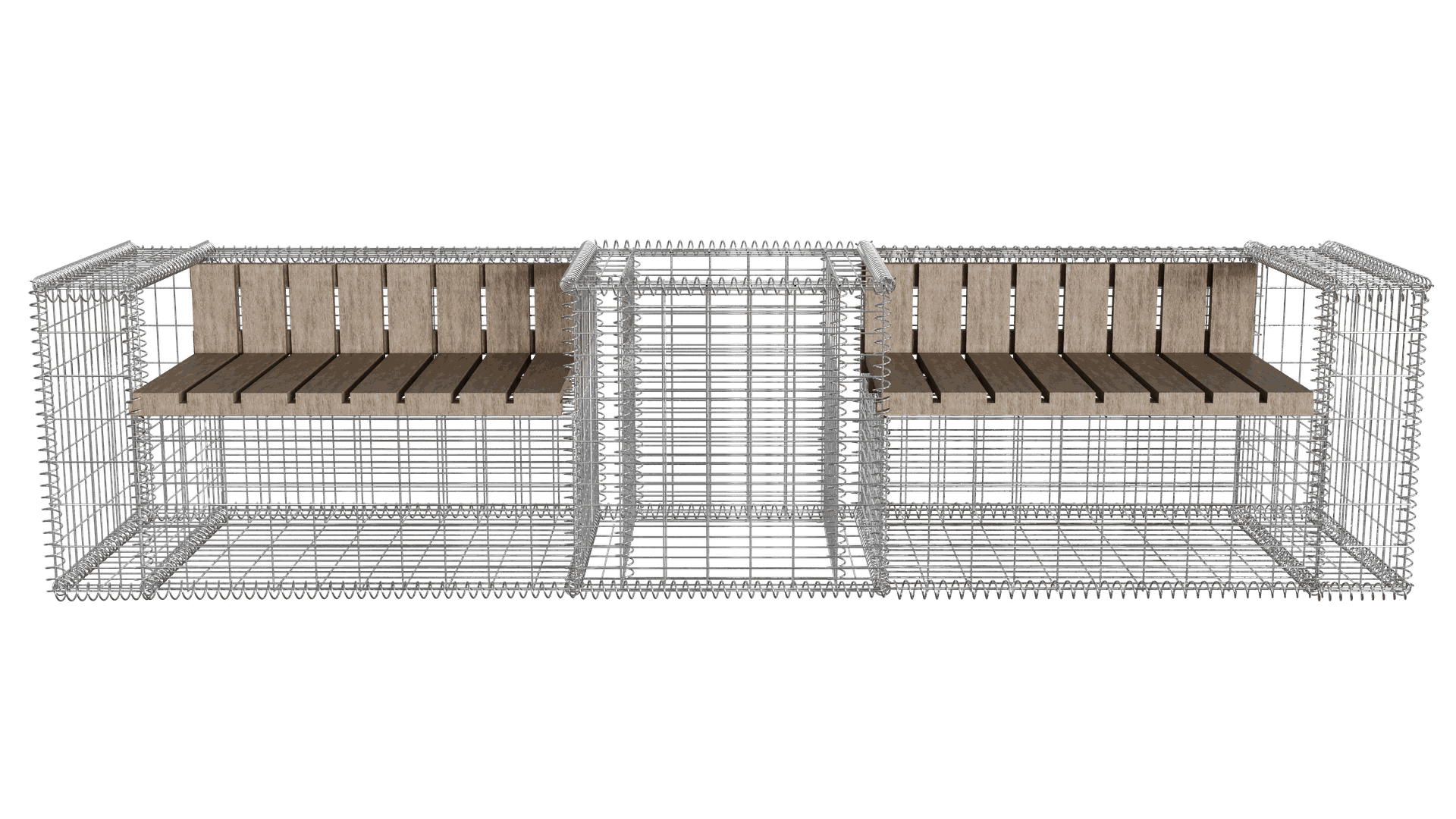 Elegant Gabion Garden Bench for Stylish Outdoor Seating in KSA