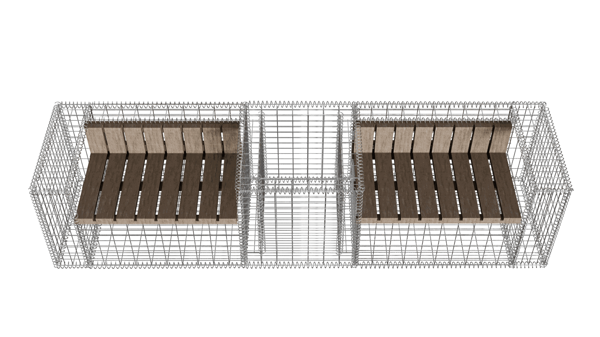 Elegant Gabion Garden Bench for Stylish Outdoor Seating in KSA