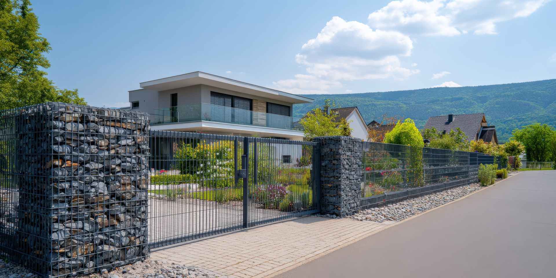 Gabion Rock Walls in Villas and Estates- Stylish Substitute